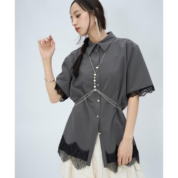 ZOZO問い合わせ番号:108233900ショップ:HARE，ハレブランド:HARE，ハレ商品名:ポイントレースシャツ(HARE)カテゴリ:トップス>シャツ/ブラウスブランド品番:861253素材:本体：ポリエステル76%  レーヨン...