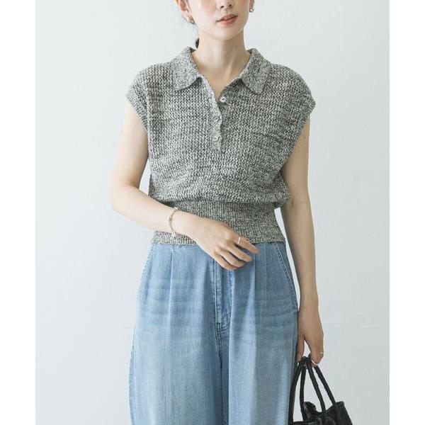 ZOZO問い合わせ番号:108233986ショップ:URBAN RESEARCH，アーバンリサーチブランド:URBAN RESEARCH，アーバンリサーチ商品名:シャツカラーメッシュニットカテゴリ:トップス>ニット/セーターブランド品...