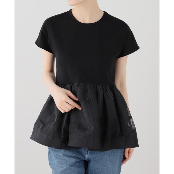 ZOZO問い合わせ番号:108234767ショップ:La TOTALITE，ラ トータリテブランド:La TOTALITE，ラトータリテ商品名:【洗える】TORRAZZO DONNA/トラッゾドンナ シアーチェックコンビペプラムプルオーバー...