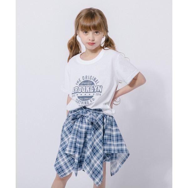 『タイムセール実施中』ZOZO問い合わせ番号:108271308ショップ:moredays store，モアデイズ・ストアブランド:URBAN CHERRY，アーバンチェリー商品名:「2点セット」ロゴプリントTシャツ＋巻きシャツ風スカートカ...