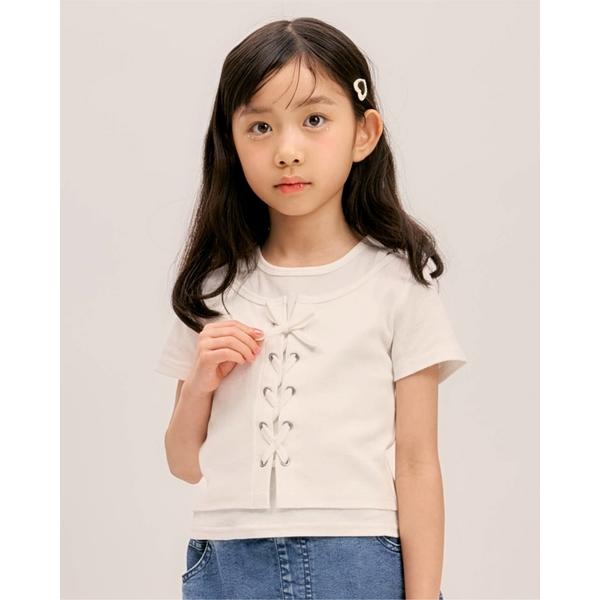 ZOZO問い合わせ番号:108271418ショップ:petit main，プティマインブランド:minimal，ミニマル商品名:【吸水速乾】【サラサラプラス】テレコレースアップ半袖Tシャツカテゴリ:トップス>Tシャツ/カットソーブラン...