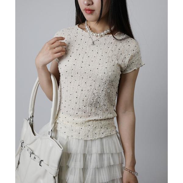 ZOZO問い合わせ番号:108274300ショップ:aimoha，アイモハブランド:HOOK，フック商品名:HOOK for girls バブルシフォン総柄クロップドトップス (SS)カテゴリ:トップス>Tシャツ/カットソーブランド品...