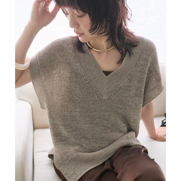 ZOZO問い合わせ番号:108275602ショップ:RIVE DROITE，リヴドロワブランド:RIVE DROITE，リヴドロワ商品名:「抜け感」ギマコットンニットベスト　(夏服)カテゴリ:トップス>ニット/セーターブランド品番:R...