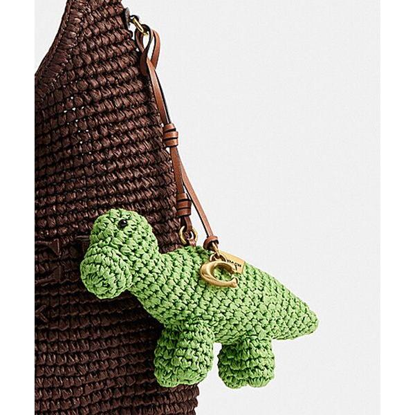ZOZO問い合わせ番号:108311962ショップ:COACH，コーチブランド:COACH，コーチ商品名:ディノ バッグ チャームカテゴリ:財布/小物>キーホルダーブランド品番:CER53 B4L38素材:ストロー、ナチュラル グレイ...