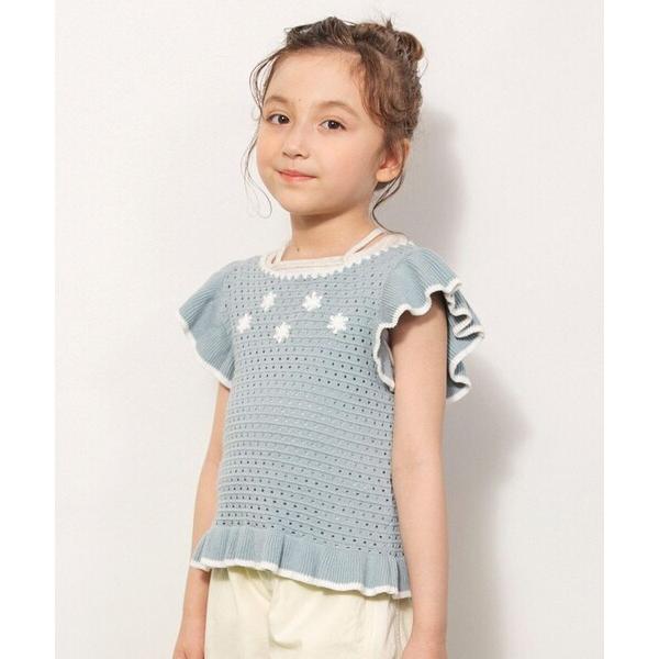 ZOZO問い合わせ番号:108347980ショップ:branshes，ブランシェスブランド:branshes，ブランシェス商品名:【おそろい】クロシェ編みトップスカテゴリ:トップス>ニット/セーターブランド品番:12-6203-210...