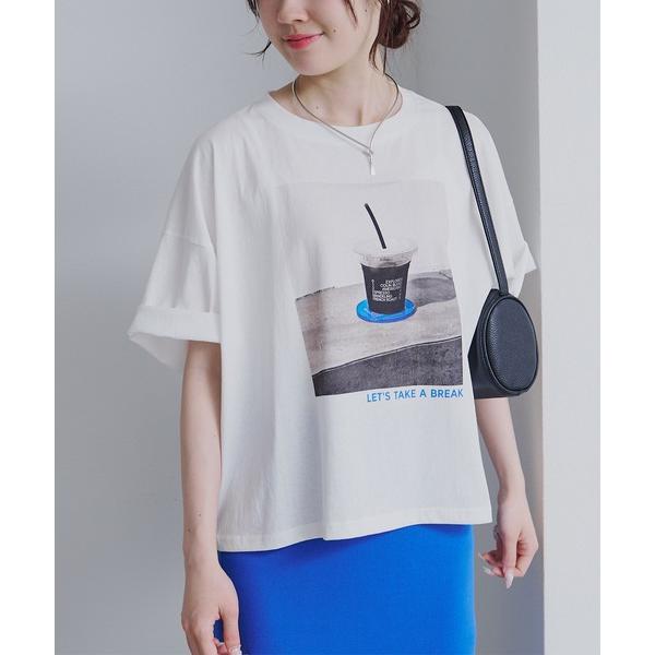 『タイムセール実施中』ZOZO問い合わせ番号:108384572ショップ:PUAL CE CIN，ピュアルセシンブランド:PUAL CE CIN，ピュアルセシン商品名:コーヒーフォトプリントTシャツカテゴリ:トップス>Tシャツ/カット...