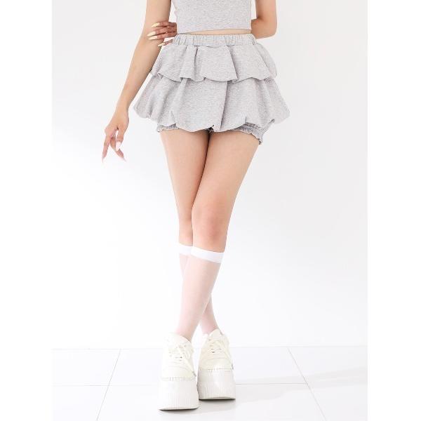 ZOZO問い合わせ番号:108385426ショップ:Darich，ダーリッチブランド:Darich，ダーリッチ商品名:ダブルバルーンビジューミニスカートカテゴリ:スカート>スカートブランド品番:112622007素材:【本体】綿85%...