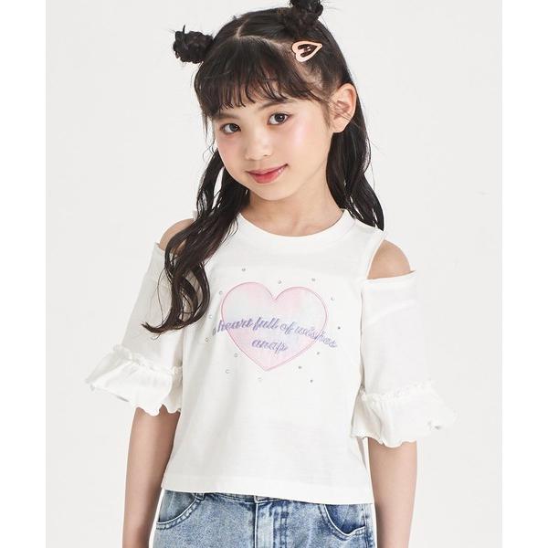 ZOZO問い合わせ番号:108464260ショップ:ANAP，アナップブランド:ANAP kids，アナップキッズ商品名:肩ジップ 袖フリルTシャツ トップスカテゴリ:トップス>Tシャツ/カットソーブランド品番:423-3627素材:...