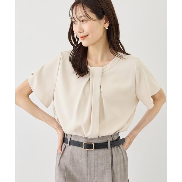 ZOZO問い合わせ番号:108464319ショップ:ROPE' PICNIC，ロぺピクニックブランド:ROPE' PICNIC，ロペピクニック商品名:フロントタックタイハーフスリーブブラウスカテゴリ:トップス>シャツ/ブラウスブランド...