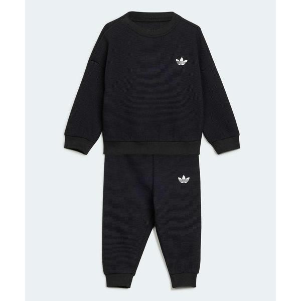 ZOZO問い合わせ番号:108500784ショップ:adidas，アディダスブランド:adidas，アディダス，adidas Originals，アディダスオリジナルス商品名:ルーズ ワッフル スウェット ジョガー 上下セット / トレーナ...