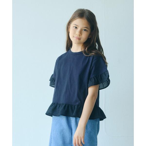 ZOZO問い合わせ番号:108501110ショップ:green label relaxing，グリーンレーベル リラクシングブランド:green label relaxing，グリーンレーベルリラクシング商品名:チェック フリル Tシャツ ...