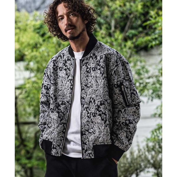ZOZO問い合わせ番号:108502229ショップ:CAMBIO，カンビオブランド:CAMBIO，カンビオ商品名:mj11678- フローラルジャガードMA-1ブルゾン(CMB-R0222)カテゴリ:ジャケット/アウター>MA-1ブラ...