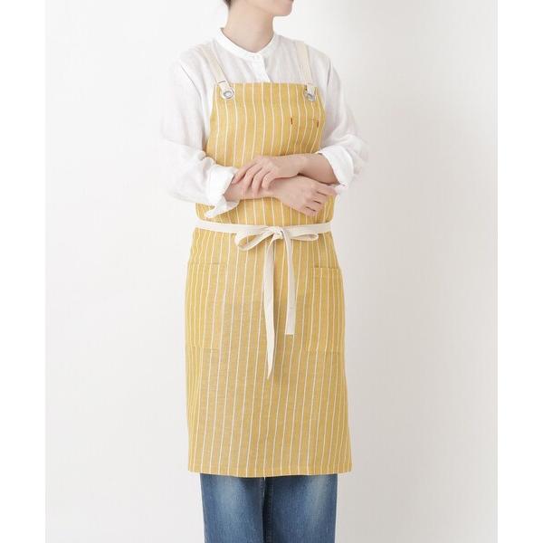 ZOZO問い合わせ番号:108504570ショップ:WORLD ONLINE STORE SELECT，ワールドオンラインストアセレクトブランド:212 KITCHEN STORE，トゥワントゥキッチンストア商品名:綿麻 ストライプ エプロ...