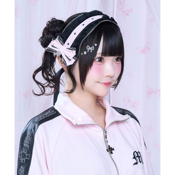 ZOZO問い合わせ番号:108504930ショップ:GENERY，ジェネリーブランド:mine by LAFARY，マインバイラファリー商品名:ジップリボンヘッドドレスカテゴリ:ヘアアクセサリー>その他ヘアアクセサリーブランド品番:M...