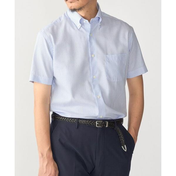 ZOZO問い合わせ番号:108542888ショップ:SHIPS，シップスブランド:SHIPS，シップス商品名:SHIPS:〈接触冷感〉ICE COTTON パナマ ストライプ ボタンダウン 半袖 シャツカテゴリ:トップス>ビジネスシャ...