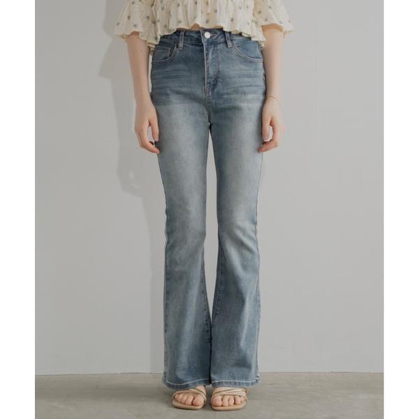 ZOZO問い合わせ番号:108544819ショップ:JUMELLE，ジュメロブランド:JUMELLE，ジュメロ商品名:ストレッチフレアデニムカテゴリ:パンツ>デニムパンツブランド品番:JMA60324-PT01素材:コットン100%原...