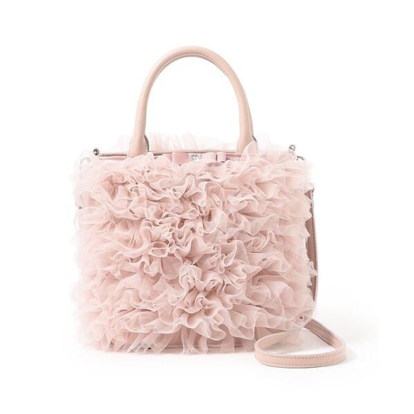 ZOZO問い合わせ番号:108580657ショップ:TO BE CHIC，トゥー ビー シックブランド:TO BE CHIC，トゥー ビー シック商品名:チュールフリルバッグカテゴリ:バッグ>ハンドバッグブランド品番:W5138738...