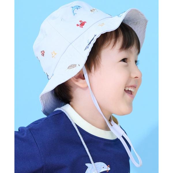 ZOZO問い合わせ番号:108616619ショップ:petit main，プティマインブランド:petit main，プティマイン商品名:【遮熱】刺しゅうバケットハットカテゴリ:帽子>ハットブランド品番:9562423素材:ポリエステ...