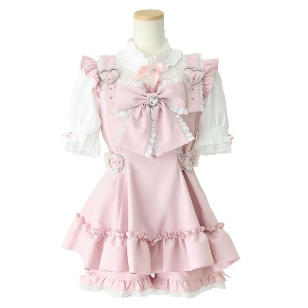 ZOZO問い合わせ番号:108656172ショップ:夢展望（YUMETENBO），ユメテンボウブランド:DearMyLoveWhip，ディアマイラブホイップ，夢展望，ユメテンボウ商品名:ハートバックルベルトリボンキラキラセットアップカテゴリ...
