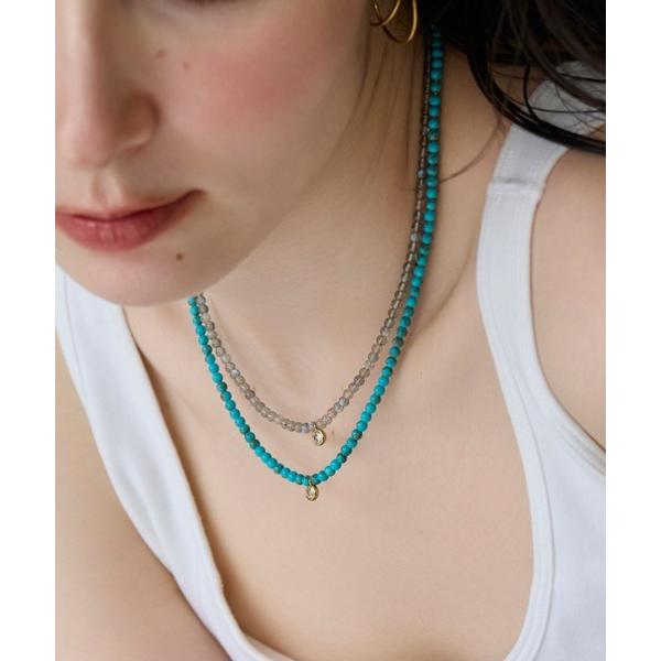 ZOZO問い合わせ番号:108656783ショップ:JEWEL ADDICT，ジュエルアディクトブランド:Phoebe，フィービィー商品名:「金属アレルギー対応」ウィスパーストーンネックレス　天然石/ビーズネックレス/ステンレス/全長40c...
