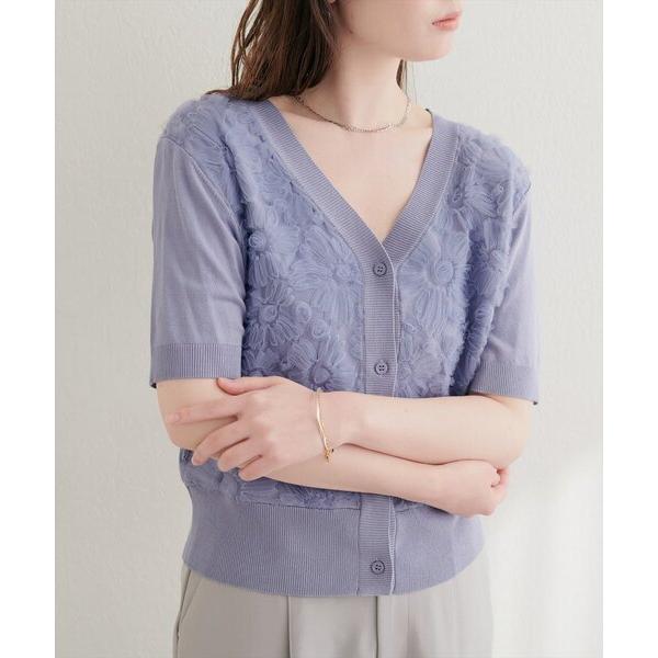 ZOZO問い合わせ番号:108659036ショップ:natural couture，ナチュラルクチュールブランド:natural couture，ナチュラルクチュール商品名:フラワーチュールニットカテゴリ:トップス>ニット/セーターブ...
