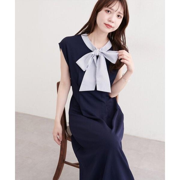 『タイムセール実施中』ZOZO問い合わせ番号:108659042ショップ:natural couture，ナチュラルクチュールブランド:natural couture，ナチュラルクチュール商品名:リボン付きノースリワンピースカテゴリ:ワンピ...