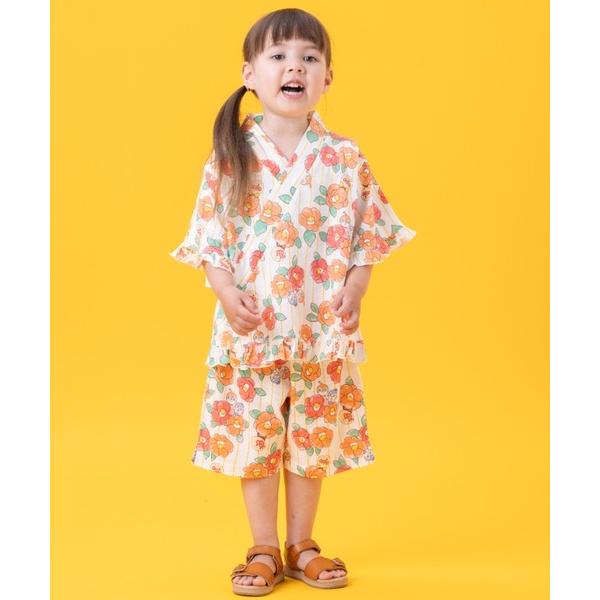 ZOZO問い合わせ番号:108695392ショップ:BANDAI APPAREL SHOP，バンダイアパレルショップブランド:ANPANMAN KIDS COLLECTION，アンパンマンキッズコレクション商品名:光る！花柄らくらく甚平カテ...