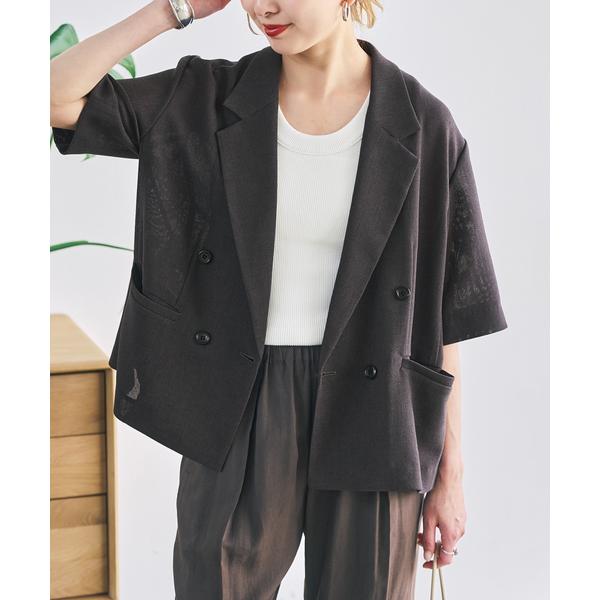 ZOZO問い合わせ番号:108695728ショップ:Spick &amp; Span，スピック アンド スパンブランド:Spick &amp; Span，スピックアンドスパン商品名:カラミダブルブレストショートジャケットカテゴリ:ジャケット...