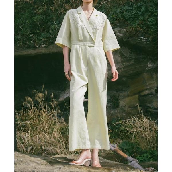 ZOZO問い合わせ番号:108696102ショップ:MARTE，マルテブランド:ELLA CANTARIA，エヤカンタリア商品名:Cord Embroidery All-in-One｜コード刺繍オールインワンカテゴリ:オールインワン・サロペ...