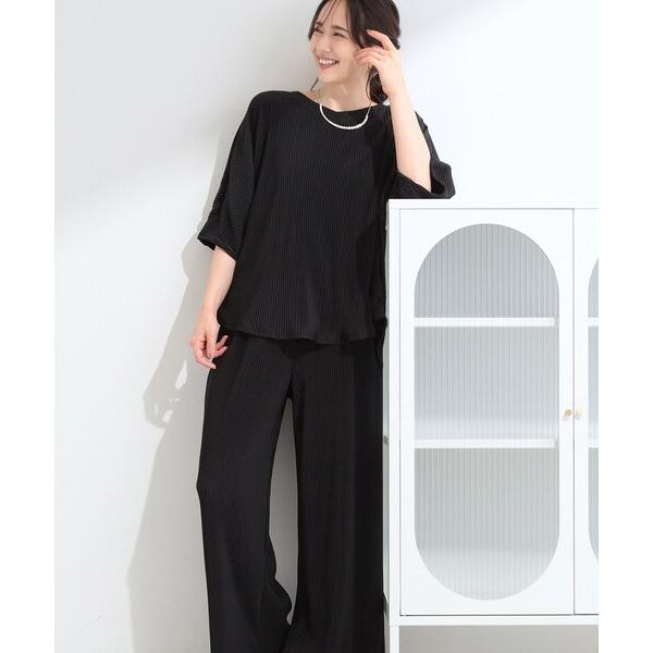『タイムセール実施中』ZOZO問い合わせ番号:108700094ショップ:SHOO・LA・RUE，シューラルーブランド:SHOO・LA・RUE，シューラルー商品名:【2点セット/S-LL/体型カバー】縦プリーツですっきり見え ドルマンゆるセ...