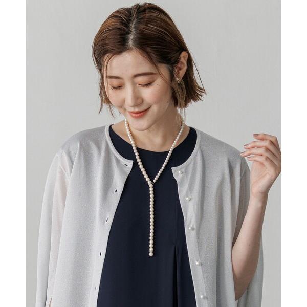ZOZO問い合わせ番号:108701229ショップ:23区，ニジュウサンクブランド:23区，ニジュウサンク商品名:パールラリエット ネックレスカテゴリ:アクセサリー>ネックレスブランド品番:AS3DLA0921素材:シルバー系：人造真...