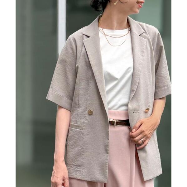 ZOZO問い合わせ番号:108741114ショップ:NOLLEY'S，ノーリーズブランド:MICO COULIER，ミコクリエ，NOLLEY'S，ノーリーズ商品名:サップタンブラー5分袖ジャケットカテゴリ:ジャケット/アウター>テーラ...