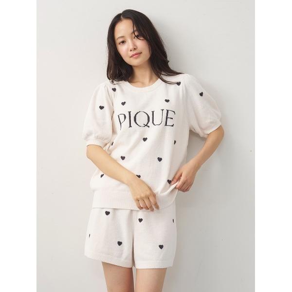 ZOZO問い合わせ番号:108817377ショップ:gelato pique，ジェラート　ピケブランド:gelato pique，ジェラートピケ商品名:ハートロゴジャガードプルオーバーカテゴリ:ルームウェア>ルームウェア/パジャマブラ...