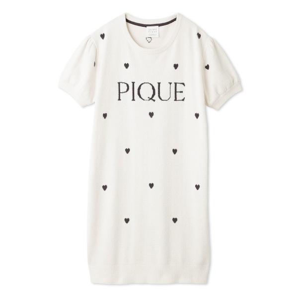 ZOZO問い合わせ番号:108817378ショップ:gelato pique，ジェラート　ピケブランド:gelato pique，ジェラートピケ商品名:ハートロゴジャガードワンピースカテゴリ:ルームウェア>ルームウェア/パジャマブラン...