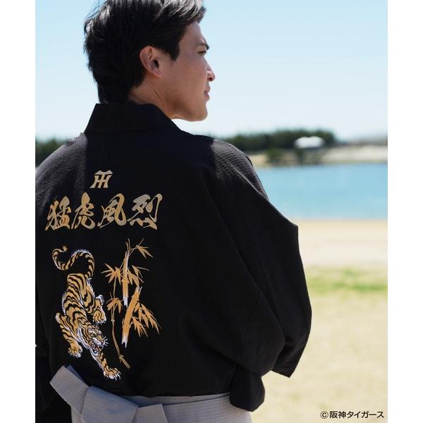 ZOZO問い合わせ番号:108853615ショップ:JIGGYS SHOP，ジギーズショップブランド:JIGGYS SHOP，ジギーズショップ商品名:阪神タイガース承認コラボ 浴衣 メンズ 5点 セット【 浴衣＋帯＋下駄＋扇子＋信玄袋 】カ...