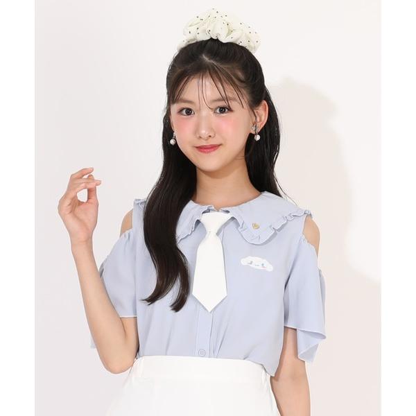ZOZO問い合わせ番号:108854287ショップ:BABYDOLL，ベビードールブランド:PINKHUNT，ピンクハント商品名:PINKHUNT サンリオ 耳付きセーラー襟シャツ 1850Kカテゴリ:トップス>シャツ/ブラウスブラン...