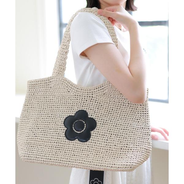 ZOZO問い合わせ番号:108854613ショップ:MARY QUANT，マリークワントブランド:MARY QUANT，マリークワント商品名:クロッシェラフィアライク トートカテゴリ:バッグ>トートバッグブランド品番:226-8121...