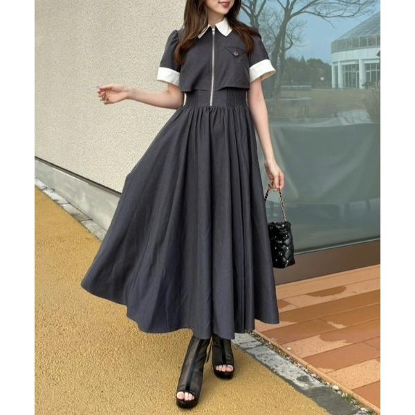 ZOZO問い合わせ番号:108856045ショップ:rienda，リエンダブランド:rienda，リエンダ商品名:【再入荷】バストディティールフレアワンピース　夏服カテゴリ:ワンピース/ドレス>ワンピースブランド品番:110JA533...