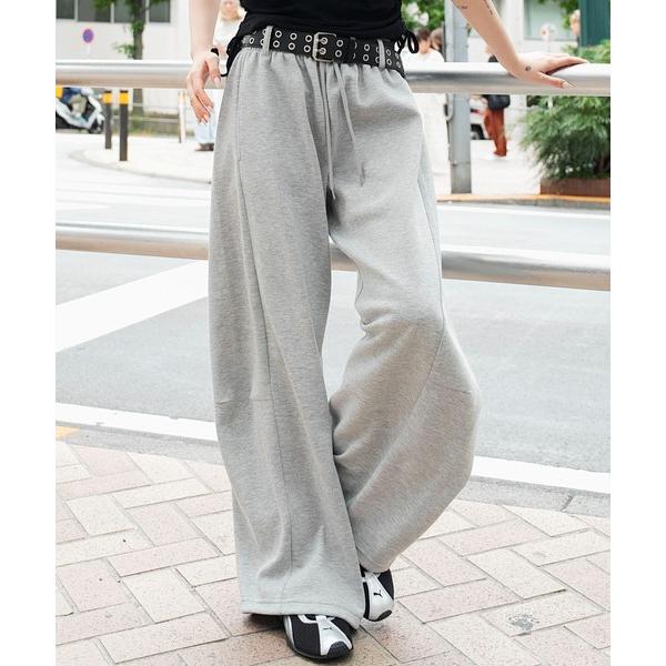 ZOZO問い合わせ番号:108895145ショップ:WEGO，ウィゴーブランド:WEGO，ウィゴー商品名:WEGO/【26年春夏新作】ライトスウェットカーブパンツカテゴリ:パンツ>スウェットパンツブランド品番:WE26SM06-L00...