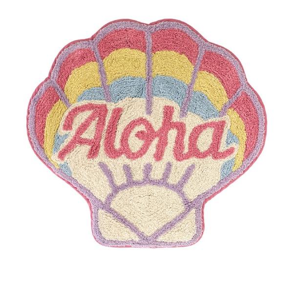 ZOZO問い合わせ番号:108932796ショップ:LOCALMOTION HAWAII，ローカルモーション ハワイブランド:LOCALMOTION HAWAII，ローカルモーション　ハワイ商品名:ハワイアンインテリアマット レインボーシェ...
