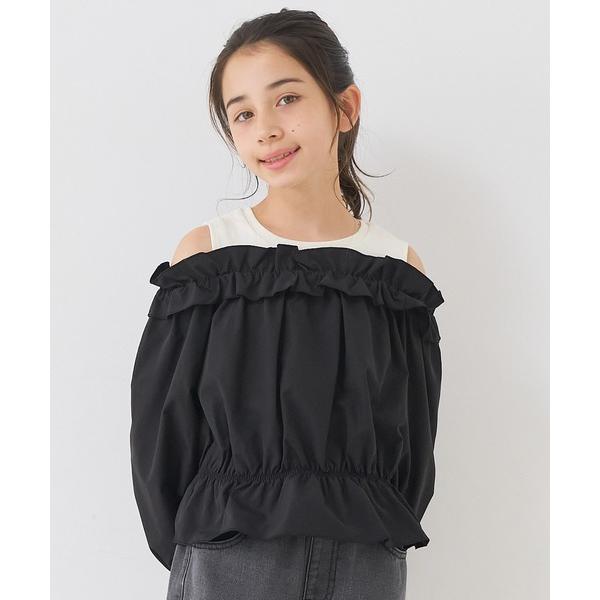 ZOZO問い合わせ番号:108972249ショップ:coca，コカブランド:coca（coca），コカ商品名:キッズ　レイヤード肩あきブラウスカテゴリ:トップス>シャツ/ブラウスブランド品番:26-260533201-13素材:本体：...