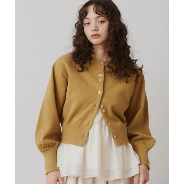 ZOZO問い合わせ番号:108972722ショップ:OLUN，オルンブランド:OLUN，オルン商品名:Waist ribbed short cardigan/ウエストリブショートカーディガンカテゴリ:トップス>カーディガン/ボレロブラ...