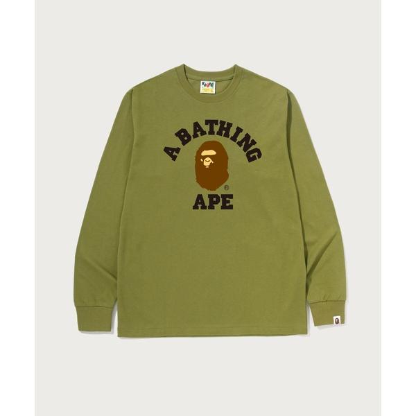 ZOZO問い合わせ番号:108972989ショップ:A BATHING APE，ア ベイシング エイプブランド:A BATHING APE，アベイシングエイプ商品名:COLLEGE LS TEEカテゴリ:トップス>Tシャツ/カットソー...
