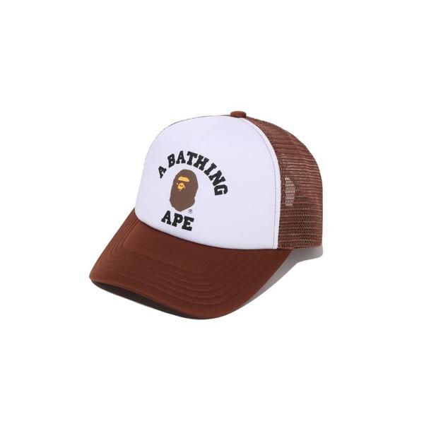 ZOZO問い合わせ番号:108973070ショップ:A BATHING APE，ア ベイシング エイプブランド:A BATHING APE，アベイシングエイプ商品名:COLLEGE MESH CAPカテゴリ:帽子>キャップブランド品番...
