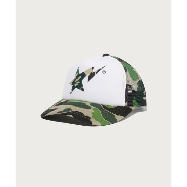 ZOZO問い合わせ番号:108973075ショップ:A BATHING APE，ア ベイシング エイプブランド:A BATHING APE，アベイシングエイプ商品名:ABC CAMO STA MESH CAPカテゴリ:帽子>キャップブ...