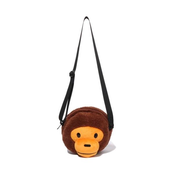 ZOZO問い合わせ番号:108973163ショップ:A BATHING APE，ア ベイシング エイプブランド:A BATHING APE，アベイシングエイプ商品名:BABY MILO FACE PLUSH DOLL SHOULDER BA...