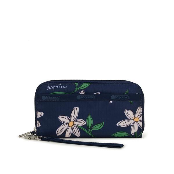 ZOZO問い合わせ番号:109009181ショップ:LeSportsac，レスポートサックブランド:LeSportsac，レスポートサック商品名:TECH WALLET WRISTLET フローラルブルームズネイビーカテゴリ:財布/小物&g...
