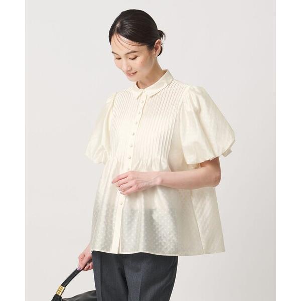 ZOZO問い合わせ番号:109011473ショップ:UNITED ARROWS，ユナイテッドアローズブランド:UNITED ARROWS，ユナイテッドアローズ商品名:ドットエンボス ピンタック ブラウス ‐ウォッシャブル‐カテゴリ:トップス...