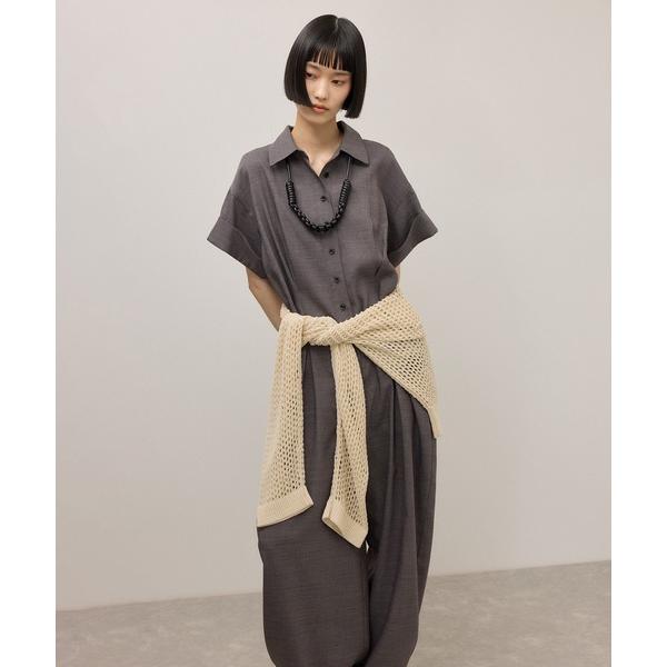 ZOZO問い合わせ番号:109011957ショップ:ADAM ET ROPE'，アダムエロペブランド:ADAM ET ROPE'，アダムエロペ商品名:シャツロンパースカテゴリ:オールインワン・サロペット>つなぎ/オールインワンブランド...