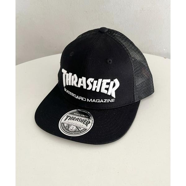 『タイムセール実施中』ZOZO問い合わせ番号:109012529ショップ:Outfitter lab，アウトフィッターラボブランド:THRASHER，スラッシャー商品名:MAG LOGO ツイルメッシュ平ツバキャップカテゴリ:帽子>キ...
